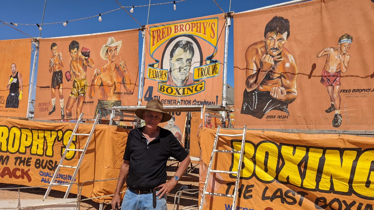 Fred Brophy and the world’s last Boxing Troupe – Birdsville Races